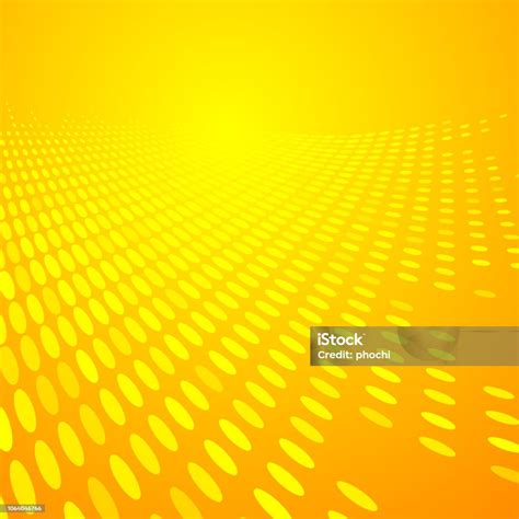 추상 도트 패턴 하프톤 옐로우와 오렌지 색상 관점 배경 텍스처 0명에 대한 스톡 벡터 아트 및 기타 이미지 0명 가리기 가리키기 Istock