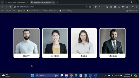 Created A Team Section With Css Hover Effects Abdul Mabud Posted On