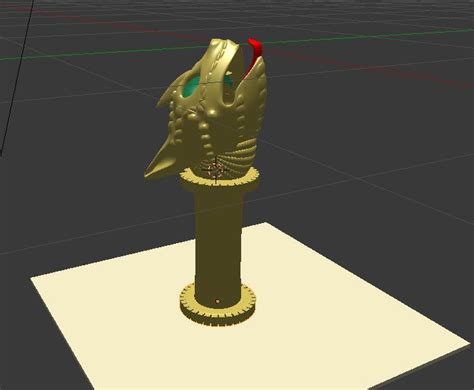 Blender 兽头剑柄3d模型素材资源免费下载 Blender3d模型库