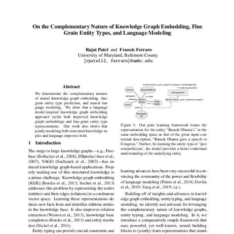 On The Complementary Nature Of Knowledge Graph Embedding Fine Grain