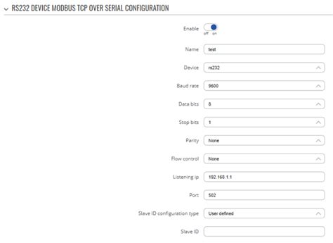 Data Transfer From Modbus TCP To Modbus RTU Gateway Teltonika Networks Wiki