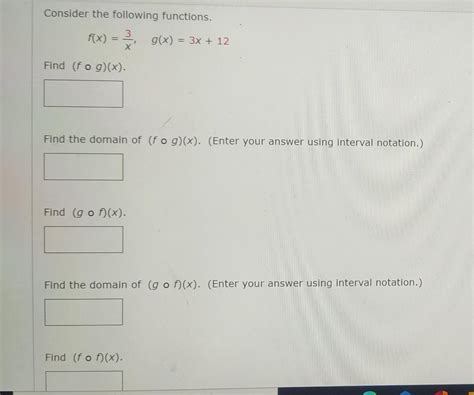 Solved Express The Function G In The Form Fog There Is