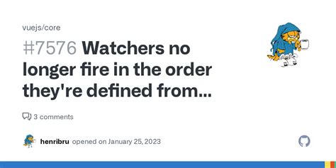 Watchers No Longer Fire In The Order Theyre Defined From V3238