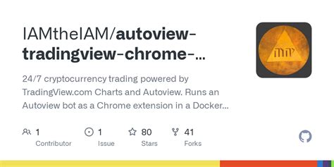 Github Iamtheiam Autoview Tradingview Chrome Docker Cryptocurrency Trading Powered