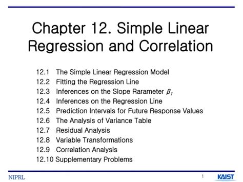 PPT Chapter 12 Simple Linear Regression And Correlation PowerPoint