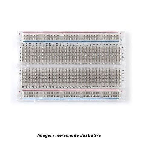 Protoboard 400 furos para projetos eletrônicos e Arduino Arduino e Raspberry em Manaus é na