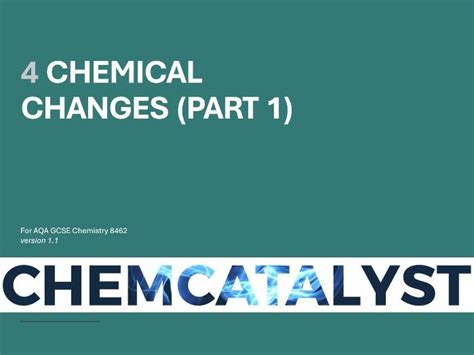Aqa Gcse 4 1 Reactivity Of Metals Teaching Resources