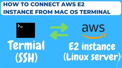 How To Connect Aws E2 Instance From Macos Terminal Ssh Youtube