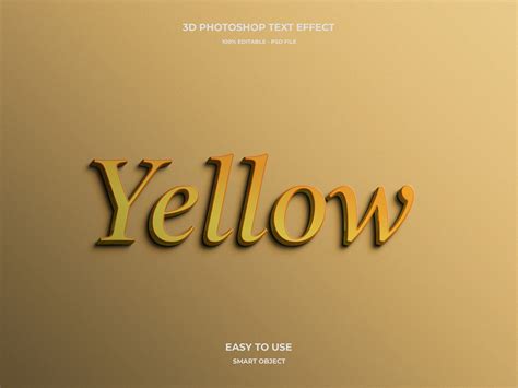 Artstation Yellow Psd Fully Editable Text Effect Layer Style Psd