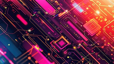 Abstract Data Flow Complex Circuit With Digital Technology Style Design