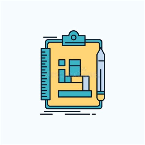 algorithm process scheme work workflow flat icon green and yellow