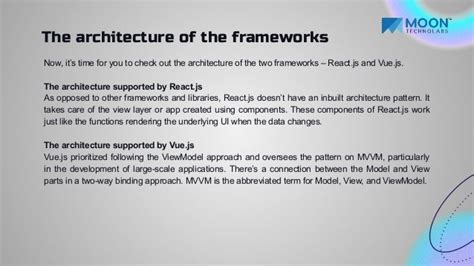 React Vs Vue Which Framework To Select And When Ppt