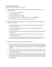 Chapter Exercises With Answers Pdf Stat Elementary Statistics Exercises On Collection
