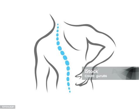 척추 지압 신체 통증 운동 벡터 척추 진단 기호 디자인 일러스트 척추 신체 부분에 대한 스톡 벡터 아트 및 기타 이미지 척추