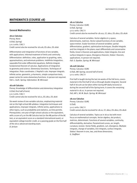 Calculus Mit Pdf Integral Combinatorics