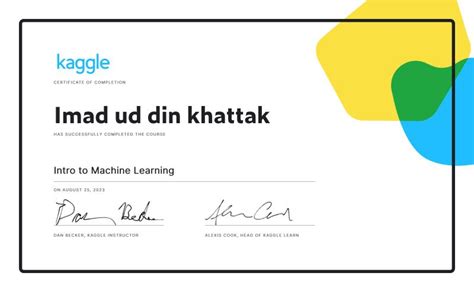 imad ud din khattak on linkedin imad ud din khattak completed the intro to machine learning