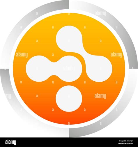 Connected Circles Nodes As Technology Tech Electronics And Connection Icon Symbol Stock
