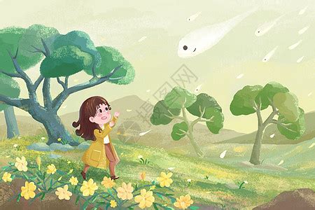 手绘清新下雨天插画插画图片下载 正版图片402551874 摄图网