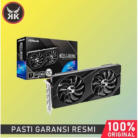 Jual Vga Card Asrock Intel Arc A Challenger D Gb Oc Arc A Gb Gddr Kota Malang Kios