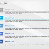 SmartArt List Vertical Tabs 6 Steps PowerPoint Template
