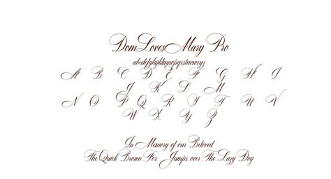 Cursive Script Fonts Heart To Heart Engravings