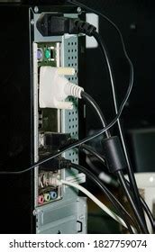 Wires Computer System Unit Back Stock Photo 1827759074 Shutterstock