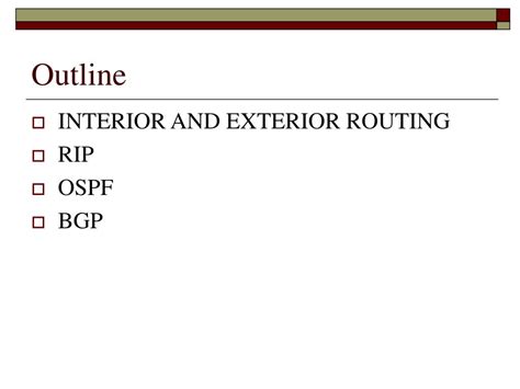 Ppt Chapter 13 Routing Protocols Rip Ospf And Bgp Powerpoint
