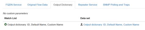 Output Dictionary NetFlow Logic