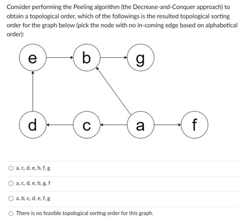 Solved Consider Performing The Peeling Algorithm The Chegg