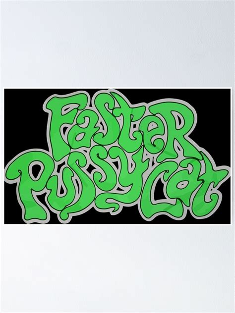 Sticker Pussycat Faster Mask Poster For Sale By Talesiu89 Redbubble