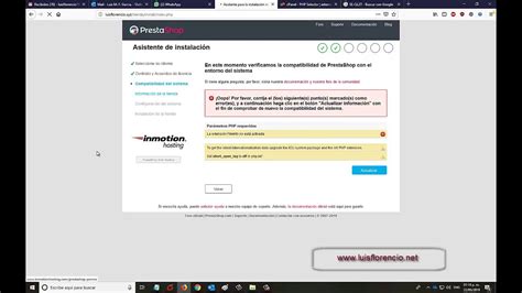 Solucionar Error Prestashop 1 7 5 2 Extensión Fileinfo No Está Activada Cpanel Youtube