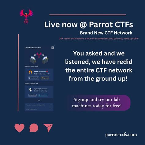 Were Excited To Officially Announce That The Brand New Parrot Ctfs
