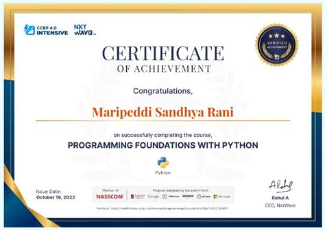 Sandhyarani Maripeddi On Linkedin Ccbp Pythonprogramming Python