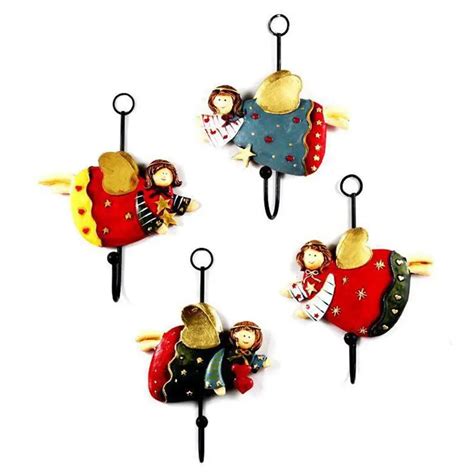 4 шт настенные крючки Европейский ангел декоративный крючок креативный Ретро магазин одежды для