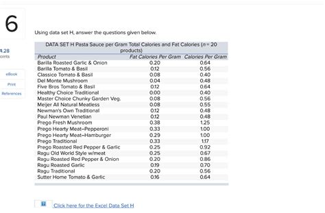 solved using data set h answer the questions given below