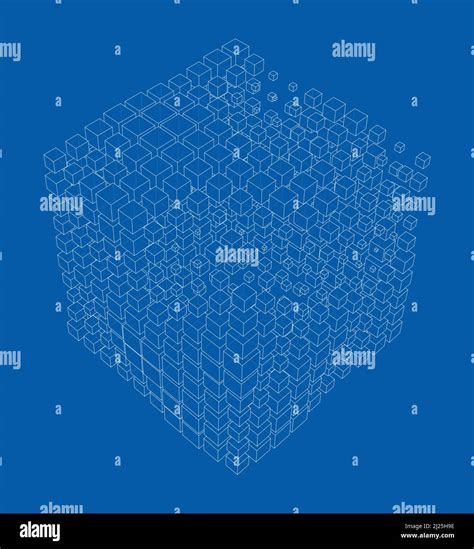 Vector Abstract Boxes Background Stock Vector Image Art Alamy