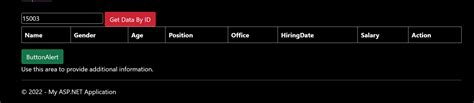 C Ajax And Aspnet Mvc Get Data By Id Without Using Entity Framework Stack Overflow