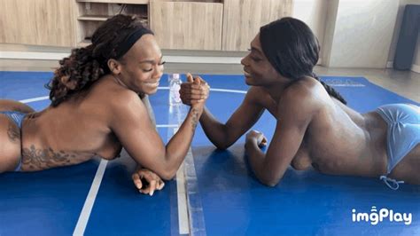 Part First Time Ever Sugar Diamond Vs Paris Love In A Competitive Topless Arm Wrestling Match