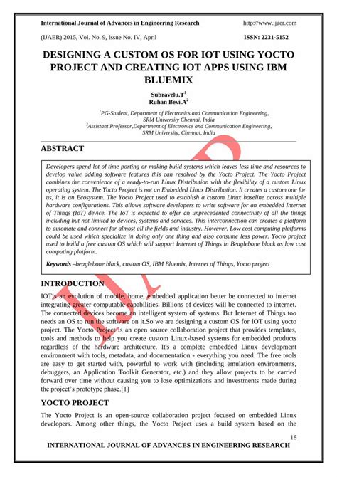 pdf designing a custom os for iot using yocto project … · designing a custom os for iot using