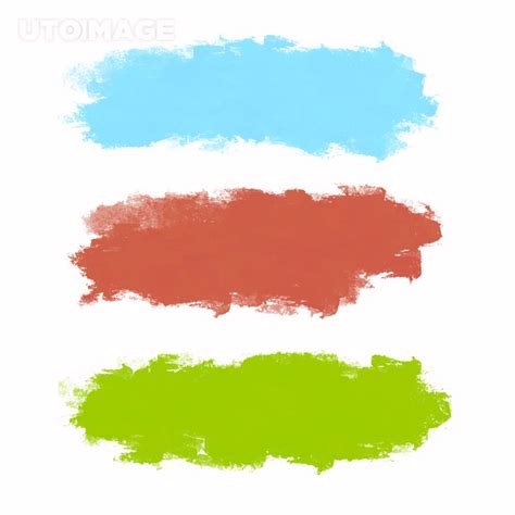 붓터치 백그라운드 Minimal 일러스트 백그라운드 이미지 붓터치 수채화 워터컬러 붓 채색 패키지 블루 레드