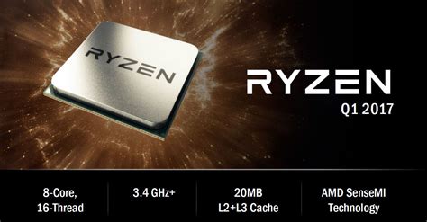 AMD Unveils Ryzen The Official Name For Their Next Gen CPU TechSpot