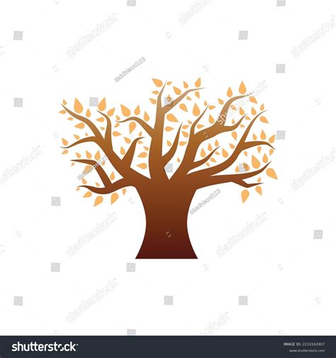 Abstract Tree Roots Vector Outline Illustration Stock Vector Royalty Free