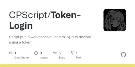 Github Cpscripttoken Login Script Put In Web Console Used To Login To Discord Using A Token