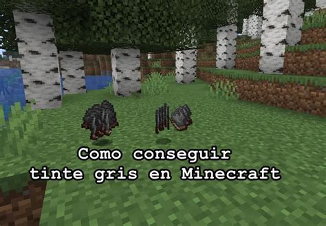 Como Conseguir Tinte Gris En Minecraft El Tio Black