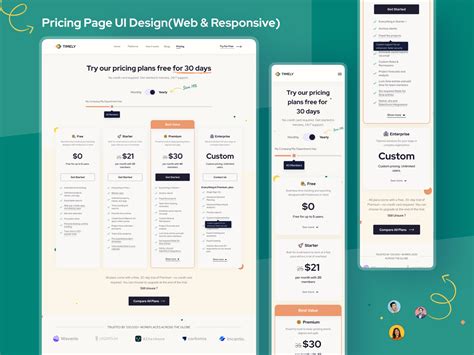 Saas Pricing Plan Page Web And Responsive Ui Design By Farhana