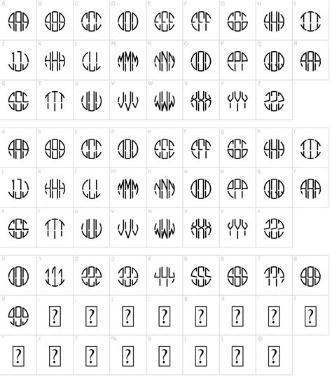 Monogram Circle Font Download