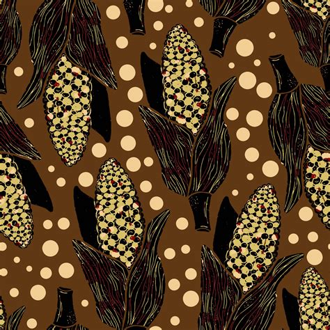 Corn On The Cob Fabric Vector Art At Vecteezy