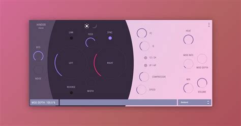 Hinder Rich Versatile BBD Delay Plugin By Inertia Sound Systems