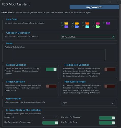 fsg mod assistant collection details fsg mod assistant