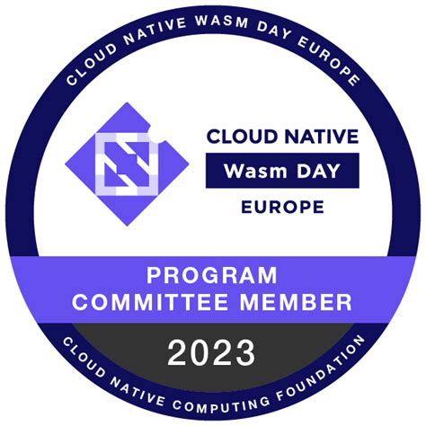 Cloud Native Wasm Day 2023 Program Committee Member Badge Credly